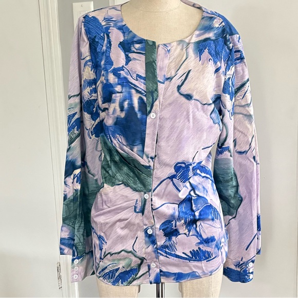 Carlisle | Tops | Carlisle Collection Ethereal Long Sleeve Rushed Top ...